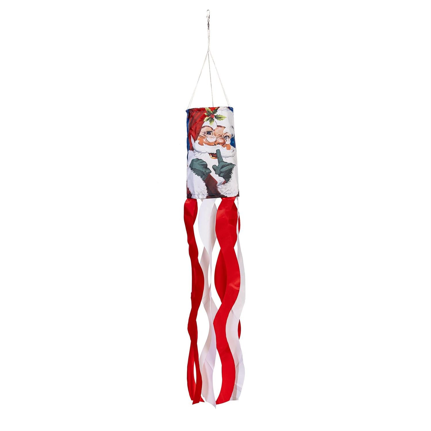 Traditional Santa Portrait Windsock | Bailey's Seasonal Flags