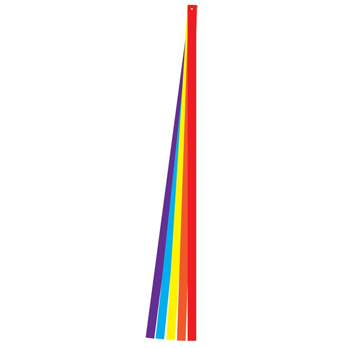 12' Red, Orange, Yellow, Blue, & Purple Kite Tail Streamer – Bailey's ...