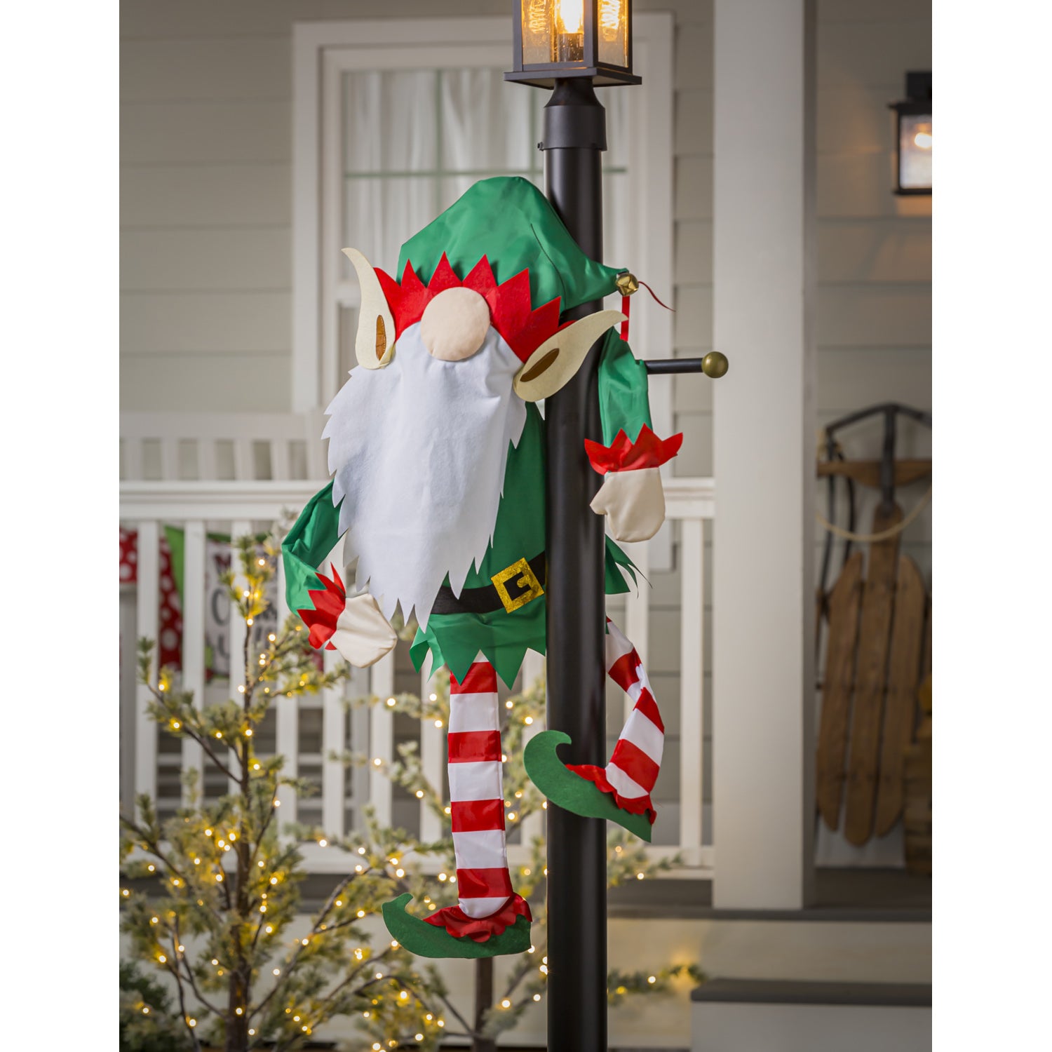 Christmas Elf Post Hugger; 42"x48" – Bailey's Seasonal Flags