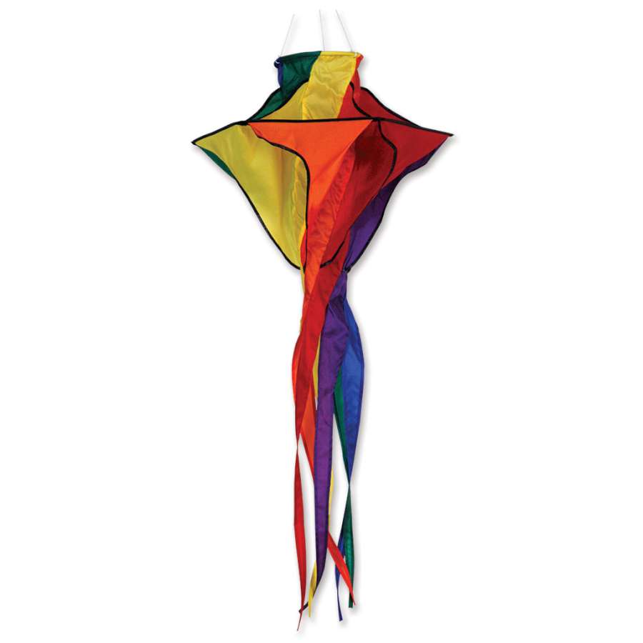 Rainbow Star Twister; Nylon 14.5"x30"L – Bailey's Seasonal Flags